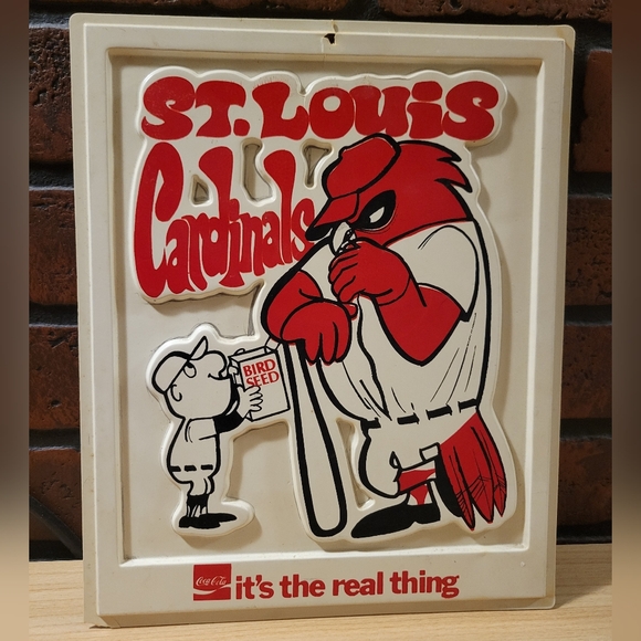 Coca Cola | Other | Vintage Cocacola St Louis Cardinals Plastic Sign ...